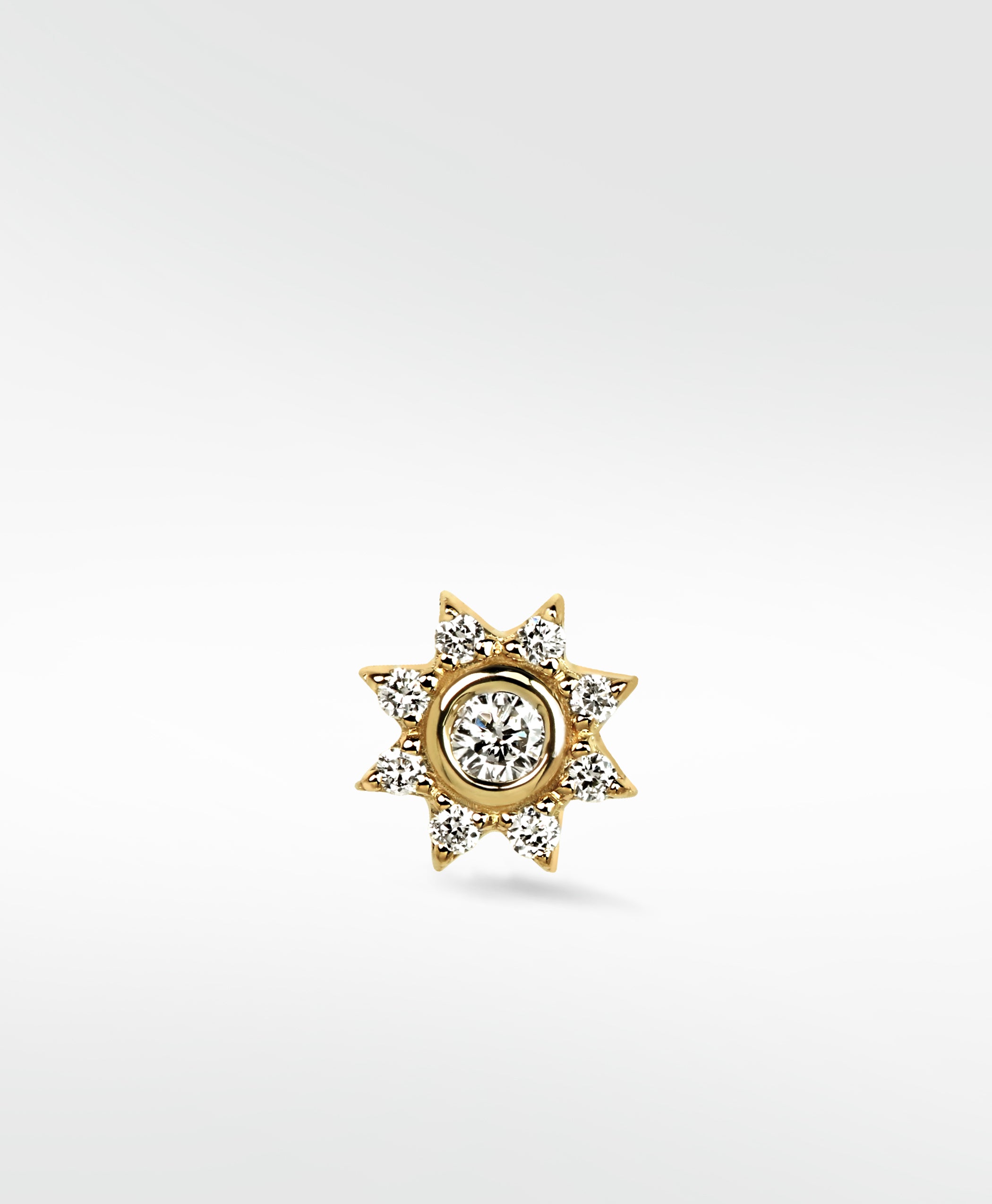Solstice Sun Diamond Stud 14K Gold with Lab-Grown Diamonds 0.1ct – Lark ...